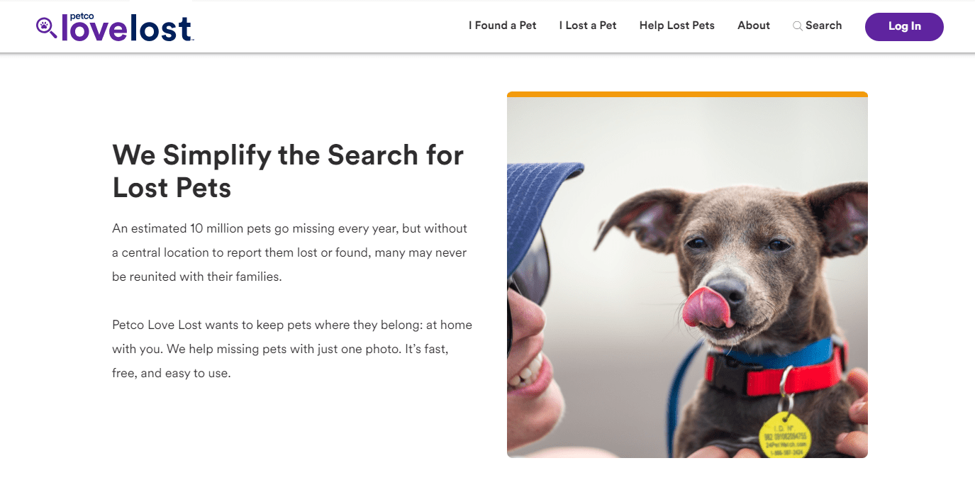 Find Lost Pet with Petco Love Lost - Bowie CLAW